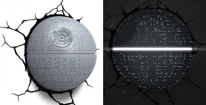 Lámpara Star Wars: Estrella de la Muerte. Ideas para regalar.
